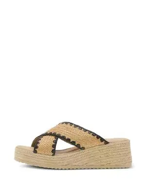 Geox Alemeria Crossover-strap Platform Sandals