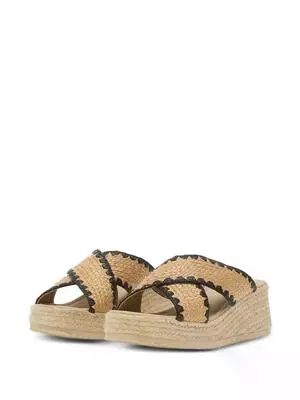 Geox Alemeria Crossover-strap Platform Sandals