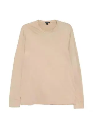 JAMES PERSE Jersey Long-sleeve T-shirt - Brown