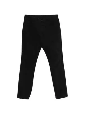 JAMES PERSE Brushed Twill Five-pocket Trousers - Black