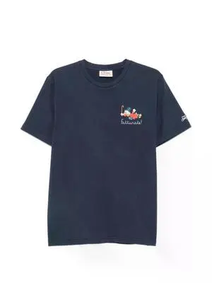 MC2 SAINT BARTH Classic Fit Cotton Jersey Portofino T-shirt - Blue