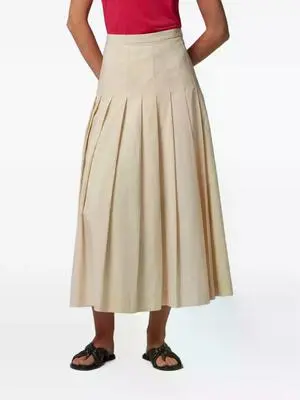 Paul Smith Pleated A-line Midi Skirt