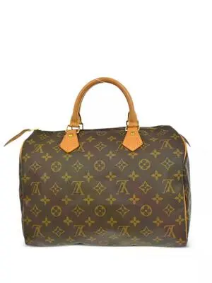 LOUIS VUITTON 2000 Monogram Speedy Luggage - Brown