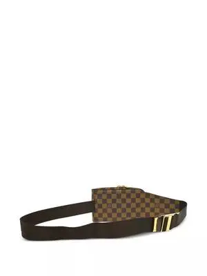 LOUIS VUITTON 2004 Damier Geronimos Belt Bag - Brown