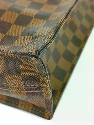 LOUIS VUITTON 2007 Damier Sac Plat Tote Bag