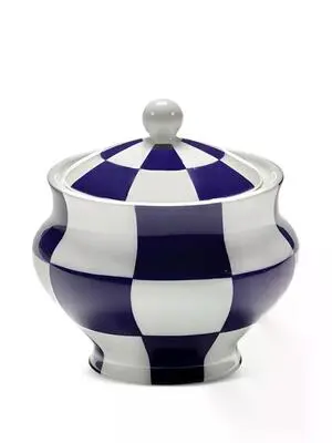SERAX Check-pattern Sugar Bowl