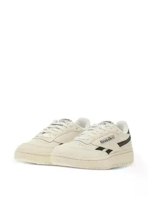 REEBOK Club C Double Revenge Logo-patch Sneakers - Neutrals