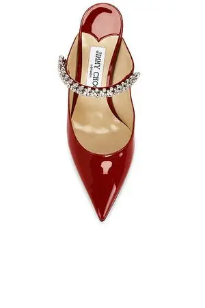 JIMMY CHOO Bing 100 Mule - Ruby Red