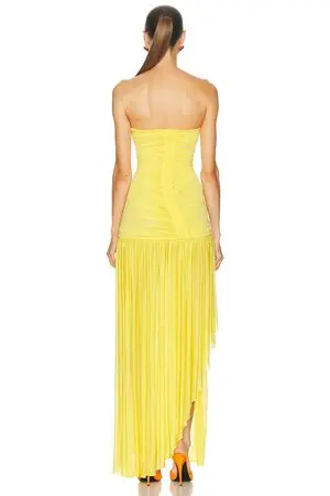 Christopher Esber Arced Orion Strapless Gown - Soleil