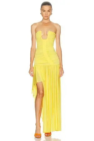 Christopher Esber Arced Orion Strapless Gown
