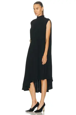 Bottega Veneta Draped Dress - Black