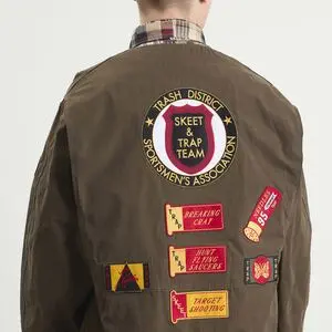 Needles Waxed Cloth Shooting Jacket