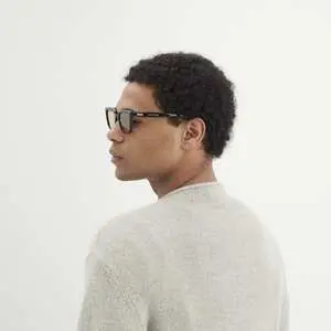 GENTLE MONSTER Soho Square Frame Sunglasses - Black/brown