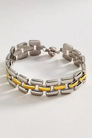 LUV AJ Noir Link Bracelet - Silver