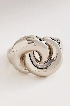 LUV AJ Solstice Knot Ring - Silver