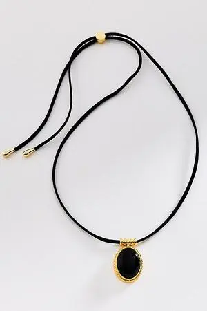 LUV AJ Midnight Mesa Cord Necklace - Gold