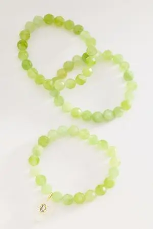 MACRAE & CO. Citrus Bloom Bracelet Set - Lime