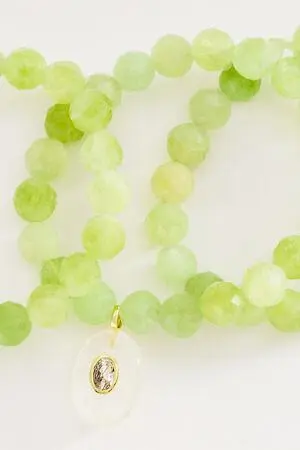 MACRAE & CO. Citrus Bloom Bracelet Set - Lime