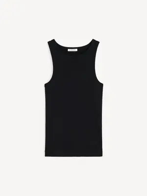 BY MALENE BIRGER Mani Organic Cotton Tank Top - Black