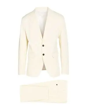 Dsquared2 Man Suit Cream Size 38 Cotton, Elastane Cream