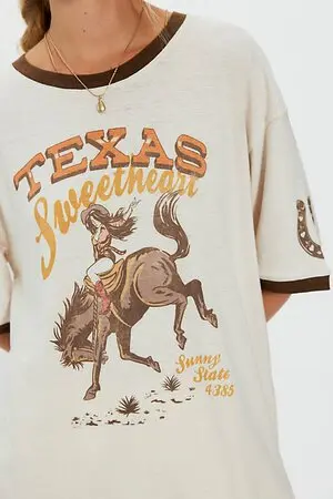 SPELL Texas Sweetheart Oversized Tee