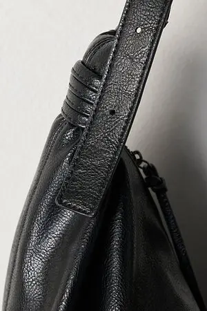 Free People Vegan Slouch Hobo Bag - Black