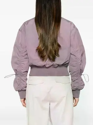 Adidas By Stella McCartney Zip-fastening Ruched-sleeve Jacket