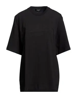 Dsquared2 Cotton T-shirt With Logo Detail - Black