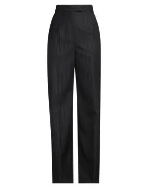 Alexander McQueen Wide-leg Pinstriped Wool Pants - Black