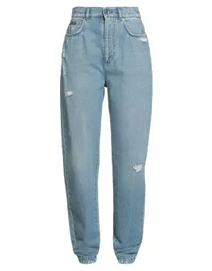 Dolce & Gabbana High Waisted Distressed Denim Jeans