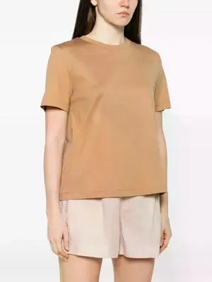 Max Mara Licenza Print-detail T-shirt - Neutrals