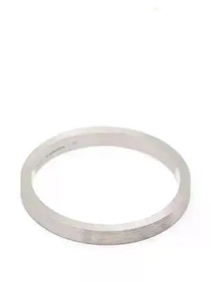 Le Gramme 18k White Gold Flat Band Ring - Silver