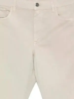 Canali Logo-patch Trousers - Neutrals