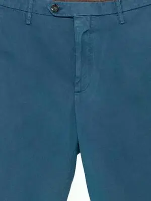 Canali Straight-leg Chino Trousers - Blue