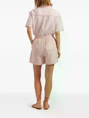 Chinti & Parker Scallop-trim Shorts - Pink