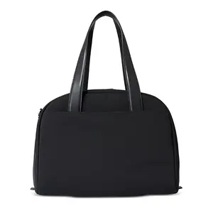 BEIS The Leather Trim Duffle - Black