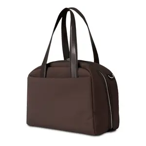 BEIS The Leather Trim Duffle - Espresso