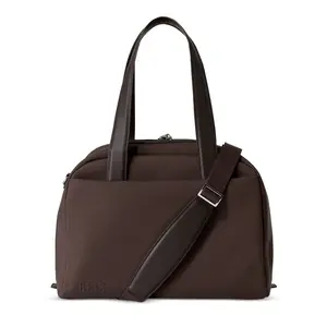 BEIS The Leather Trim Duffle - Espresso