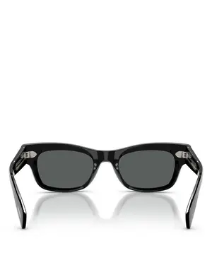 Oliver Spencer Sonia Pillow Sunglasses, 51mm - Black