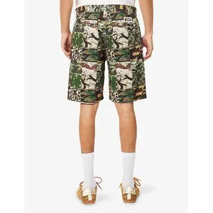 A BATHING APE Patchwork Camouflage Cotton Shorts