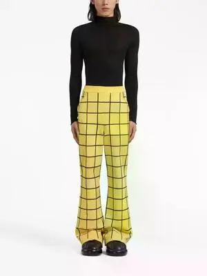 Marni Checked Flared Trousers