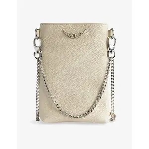 Zadig&Voltaire Rock Brand-plaque Leather Phone Pouch - Flash