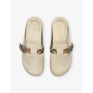 Burberry Urchin Suede Clogs