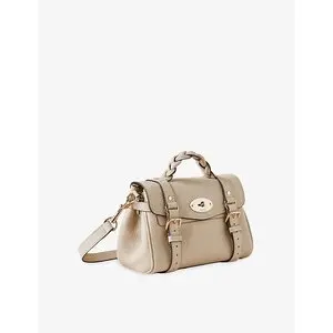 Mulberry Mini Alexa Leather Satchel - Chalk