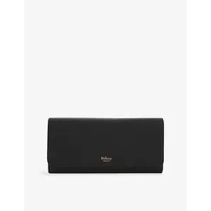 Mulberry Continental Grained Leather Wallet Black