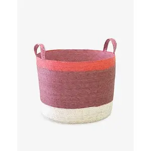 MAKAUA Tambo Colour-block Woven Basket 30cm - Clavel