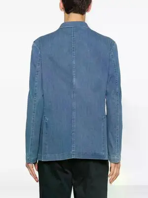 MANUEL RITZ Double-breasted Denim Jacket - Blue