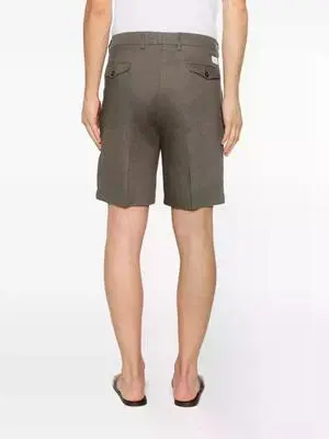 MANUEL RITZ Pleated Linen Shorts
