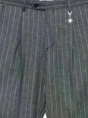 MANUEL RITZ Pinstripe Pleated Trousers