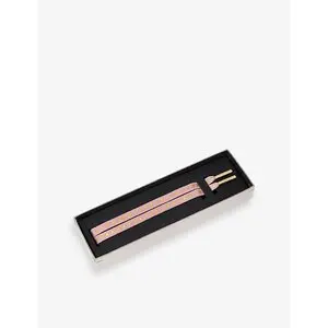 GOLDEN GOOSE Star-print Woven Laces - Pink Comb